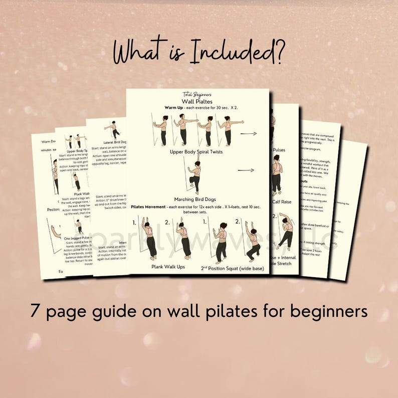 Beginner Wall Pilates, Wall Pilates Beginner Workout, Pilates for Plus ...