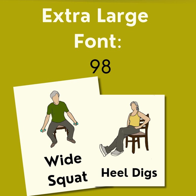 Chair Exercise Illustrations for Fitness Instructors, Weight Lifting ...