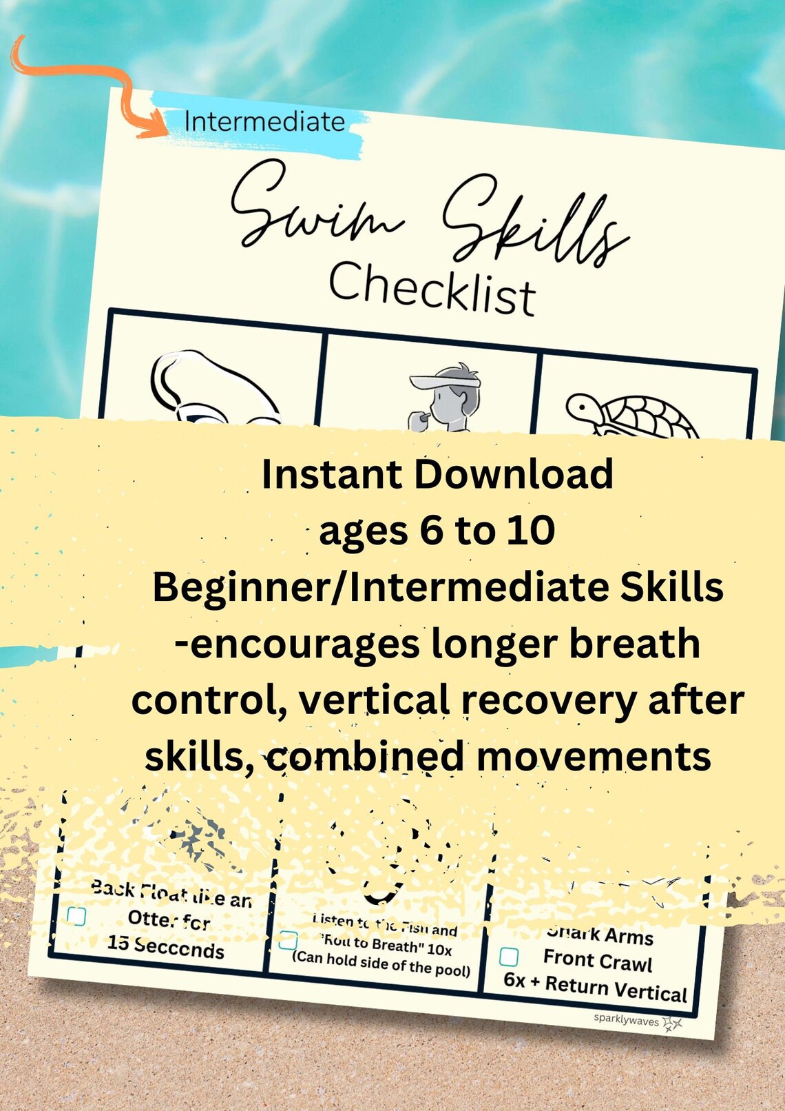 Swimming PDF, Swimming Activity for Kids, Lesson Tracker, Swim Lesson ...