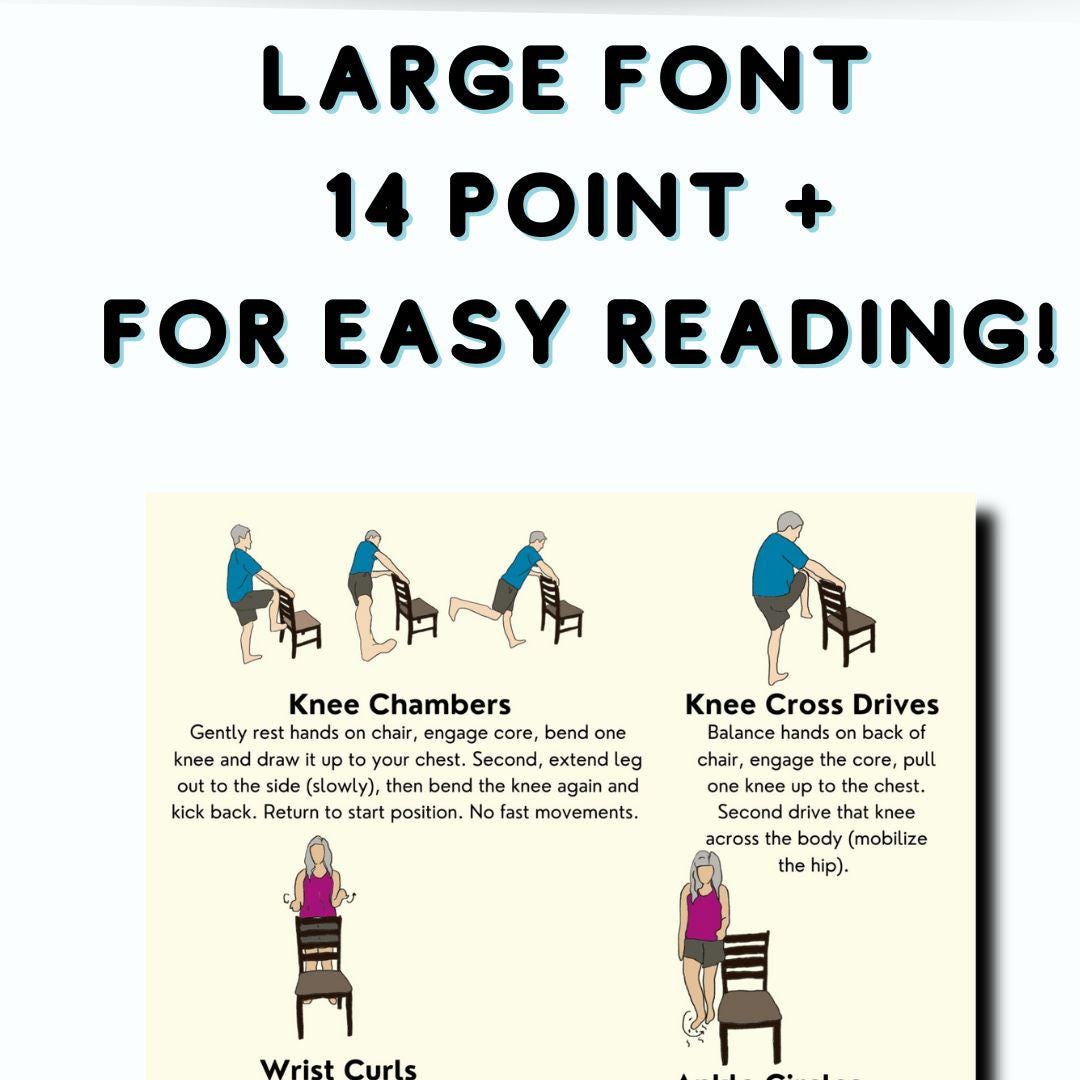 Standing Mobility Exercises for Senior, Mobility Chair Workout, Balance ...