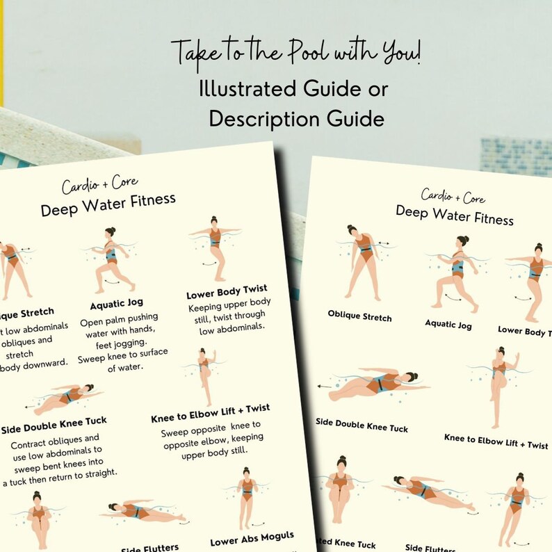 Water Aerobics, Abs Workout, Water Exercise for Abdominal Muscle, Deep ...