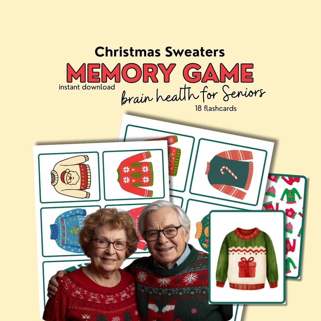 Memory Matching Game for Seniors, Memory Training Game, Dementia ...