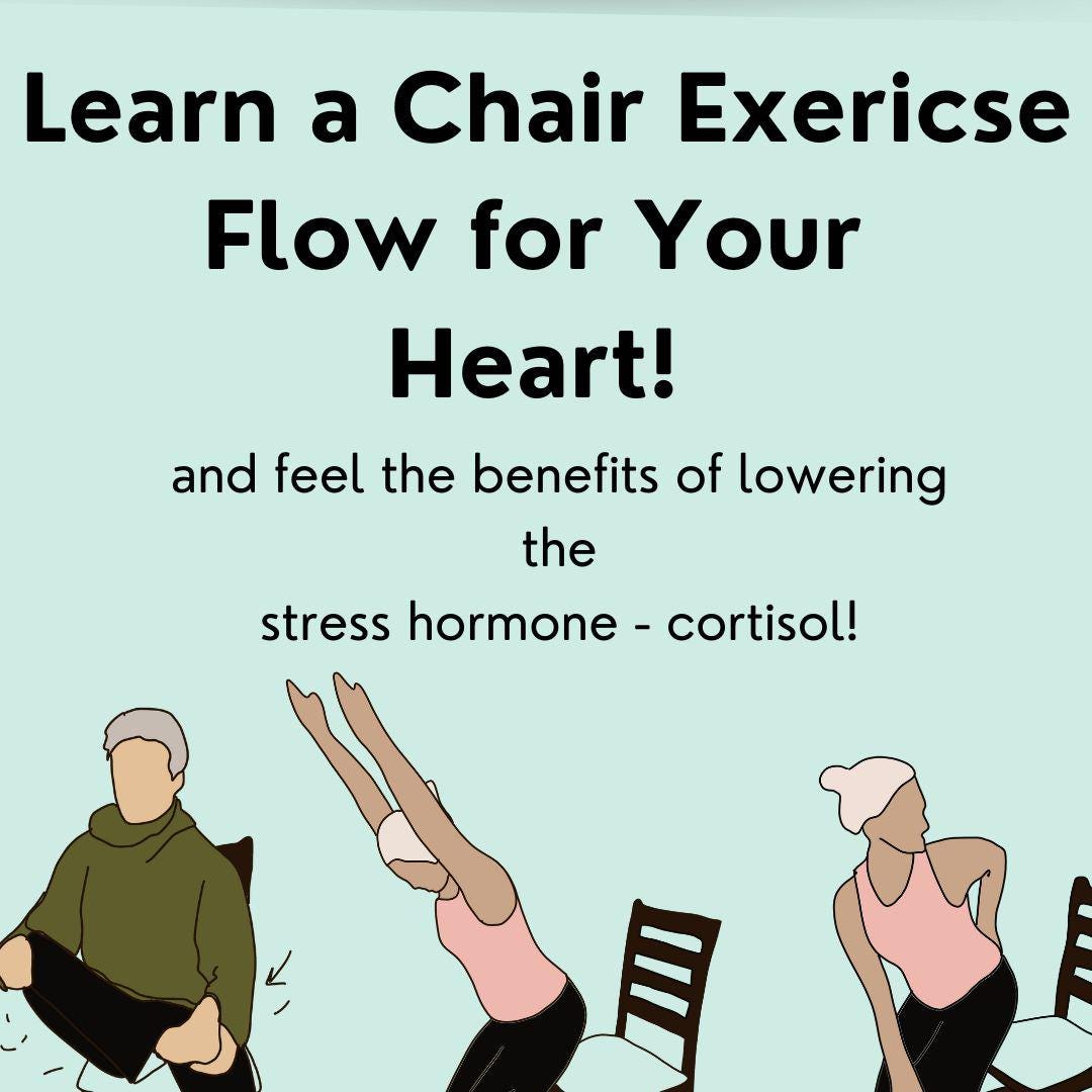 Chair Yoga, Healthy Hormones, High Cortisol Treatment for Seniors ...