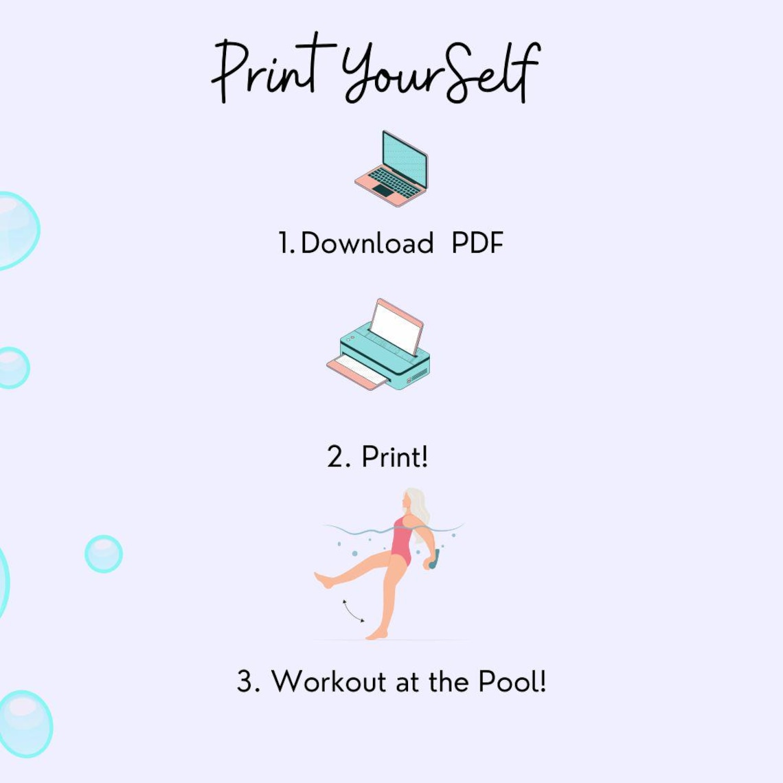Pool Noodle Exercises for Seniors, Water Aerobics Exercise Pdfs, Belly ...