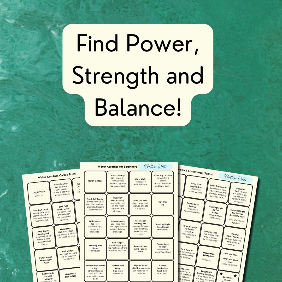 Water Aerobics Fitness Bundle, Bodyweight Exercise, Pool Workouts ...