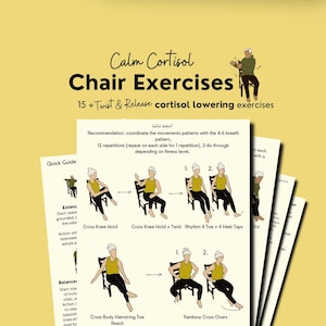 Chair Exercise, High Cortisol Treatment for Seniors, How to Reduce ...