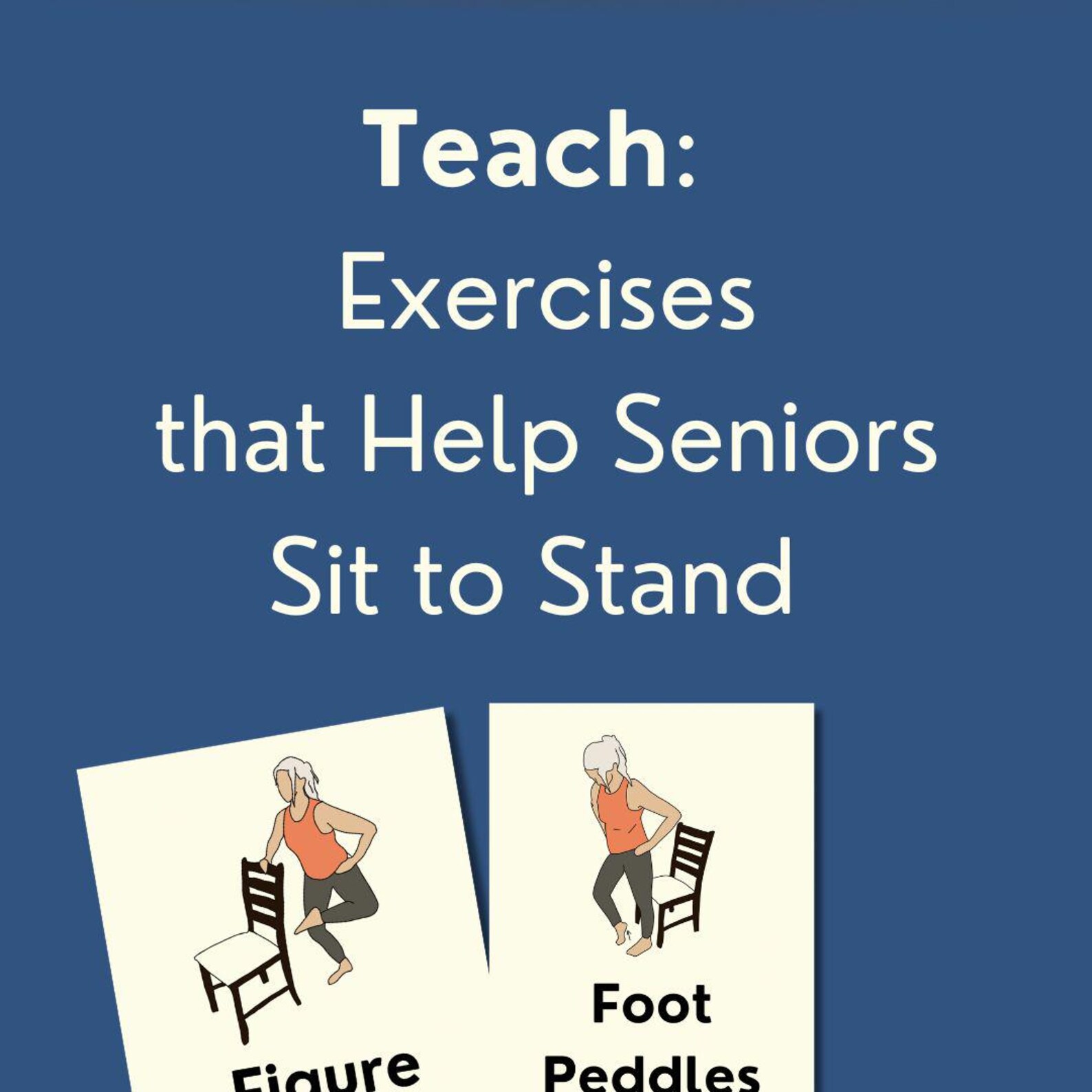 Chair Exercise Illustrations for Fitness Instructors, Resistance ...