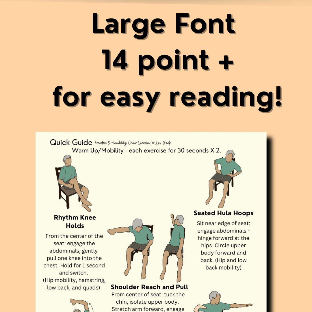 Lower Back Chair Stretches