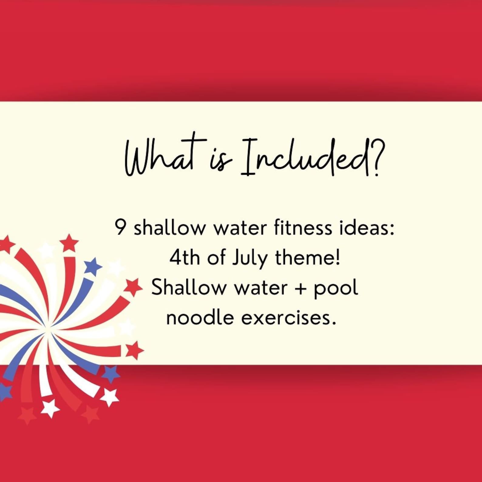 4th of July Pool Workout, Water Aerobics Ideas for Instructors, Aqua ...