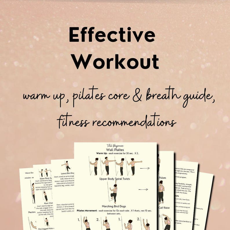 Beginner Wall Pilates, Wall Pilates Beginner Workout, Pilates for Plus ...