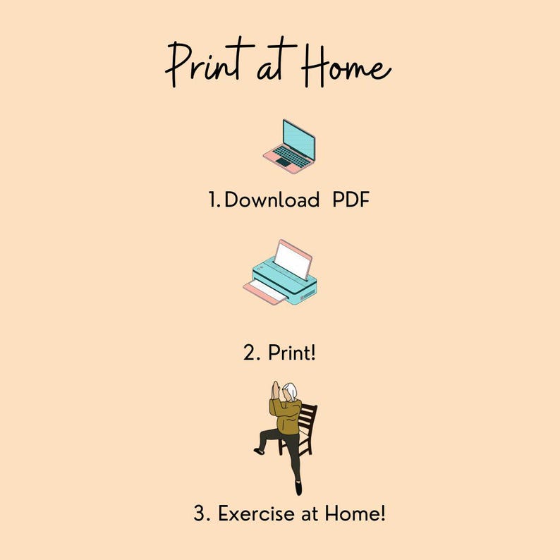 Chair Exercise PDF for Seniors: Jumping Jack Variations for Older ...