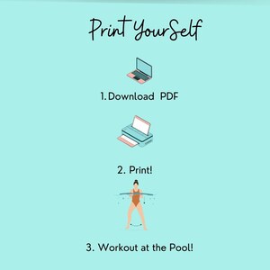 Pool Noodle Exercises for Seniors, Water Aerobics Exercise Pdfs, Water ...