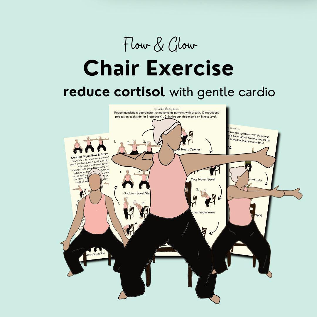 Chair Yoga, Healthy Hormones, High Cortisol Treatment for Seniors ...