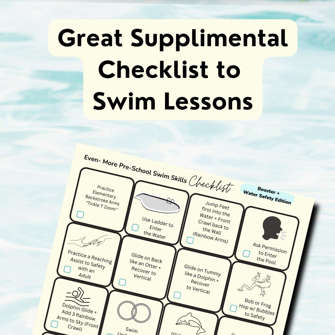 Swim Lesson Checklist for Pre-schoolers, Water Safety for Children, How ...