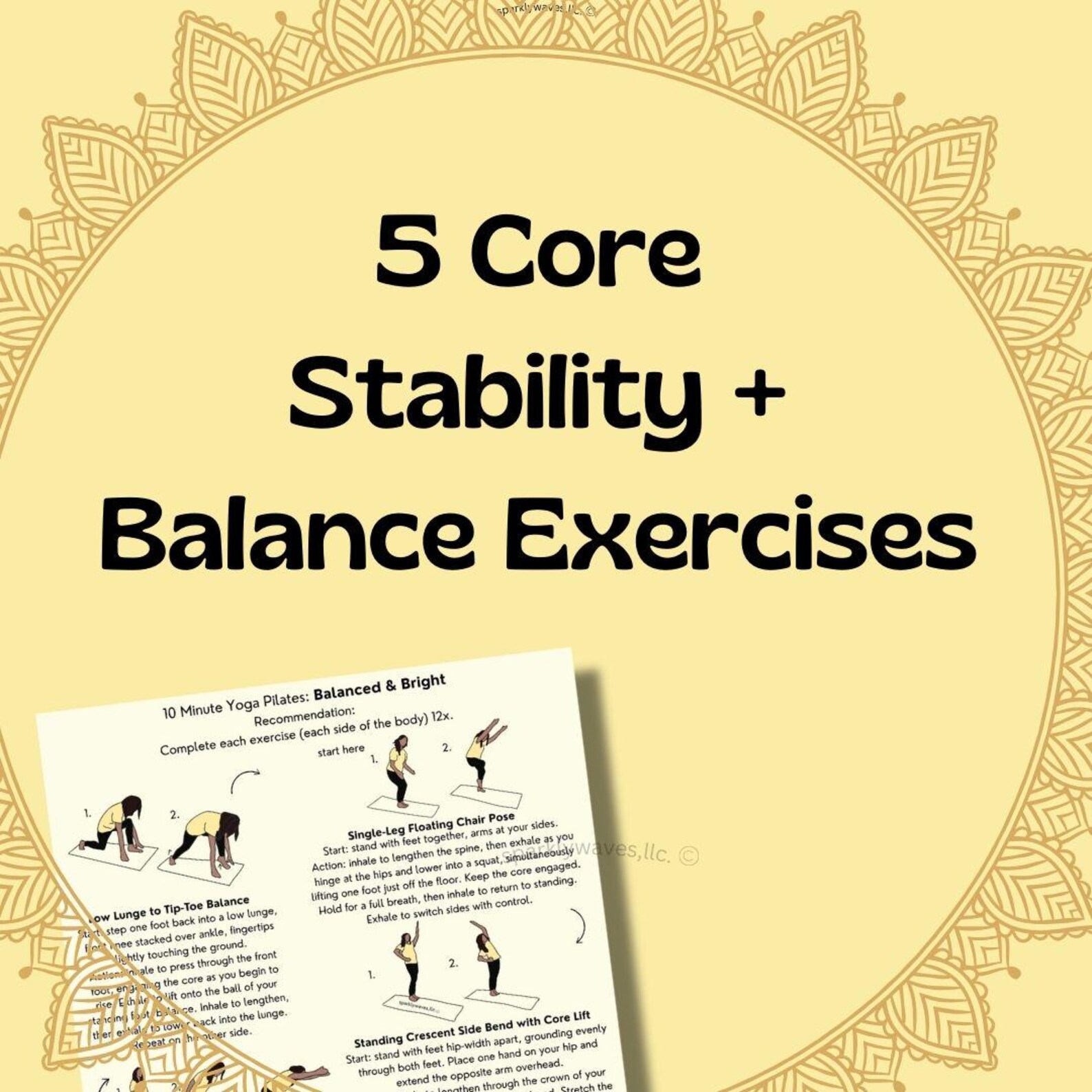 10 Minute Pilates Workout, Pilates for Balance, Morning Pilates Routine ...