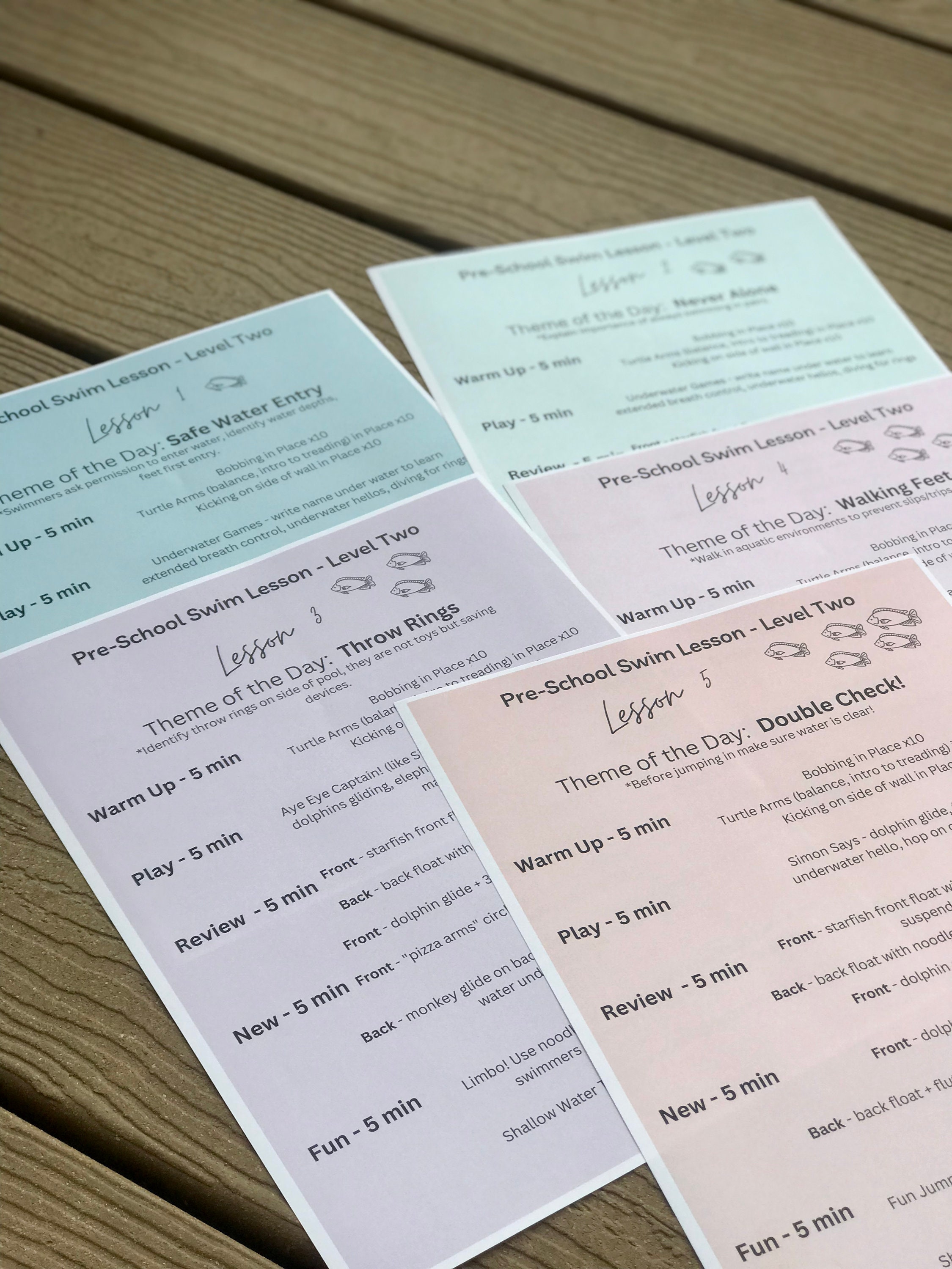 Printable Swim Lessons for Children, Learn to Swim, Swim Lesson for ...