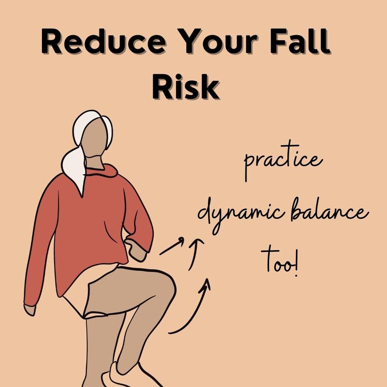 Fall Prevention PDF for Seniors, Stability Exercises for Elderly, Fall ...