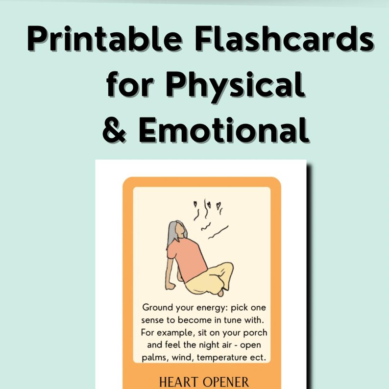 Somatic Therapy Cards, Somatic Exercise for Sleep, Somatic Yoga for ...