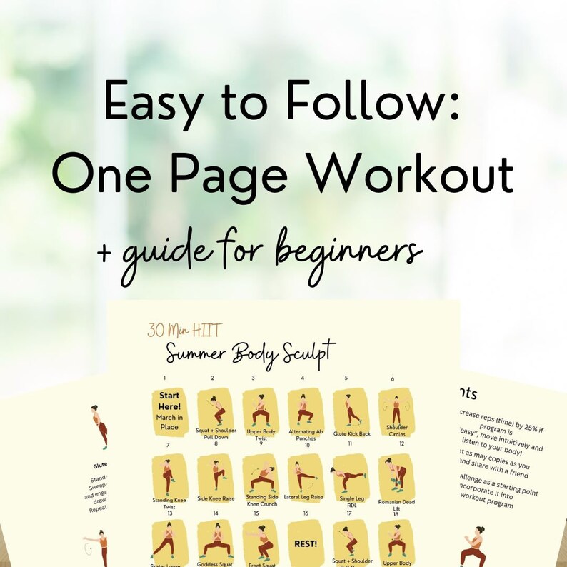 Summer Body Workout, HIIT Workout, at Home Workout Routine, Full Body Fitness, High Intensity ...