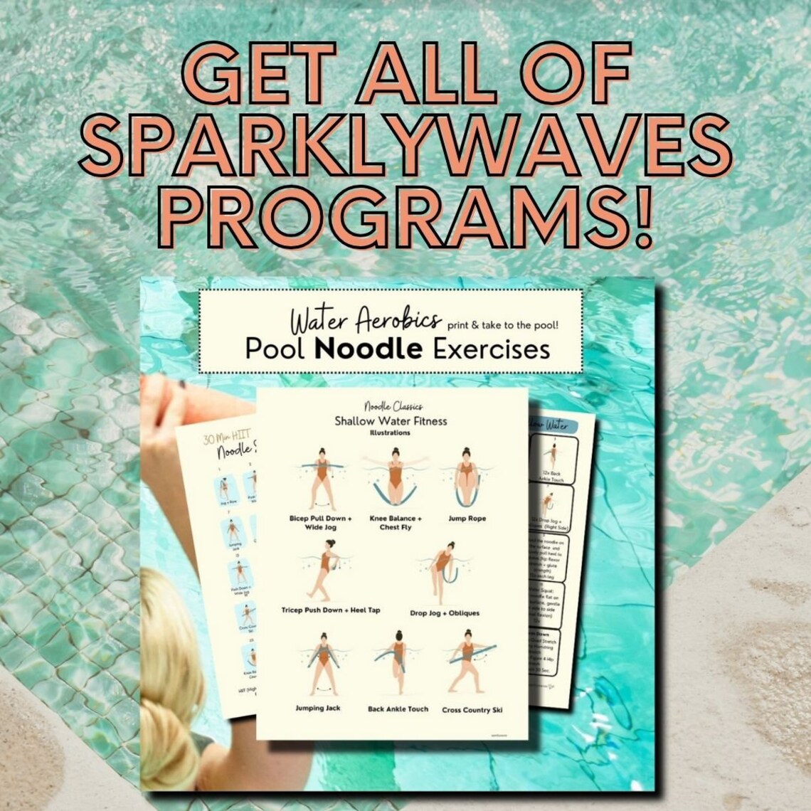 Water Aerobics Pdfs, Water Fitness, Water Exercise Digital Downloads ...