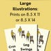 Chair Exercise Visuals for Senior, Exercise Cue Cards for Fitness ...