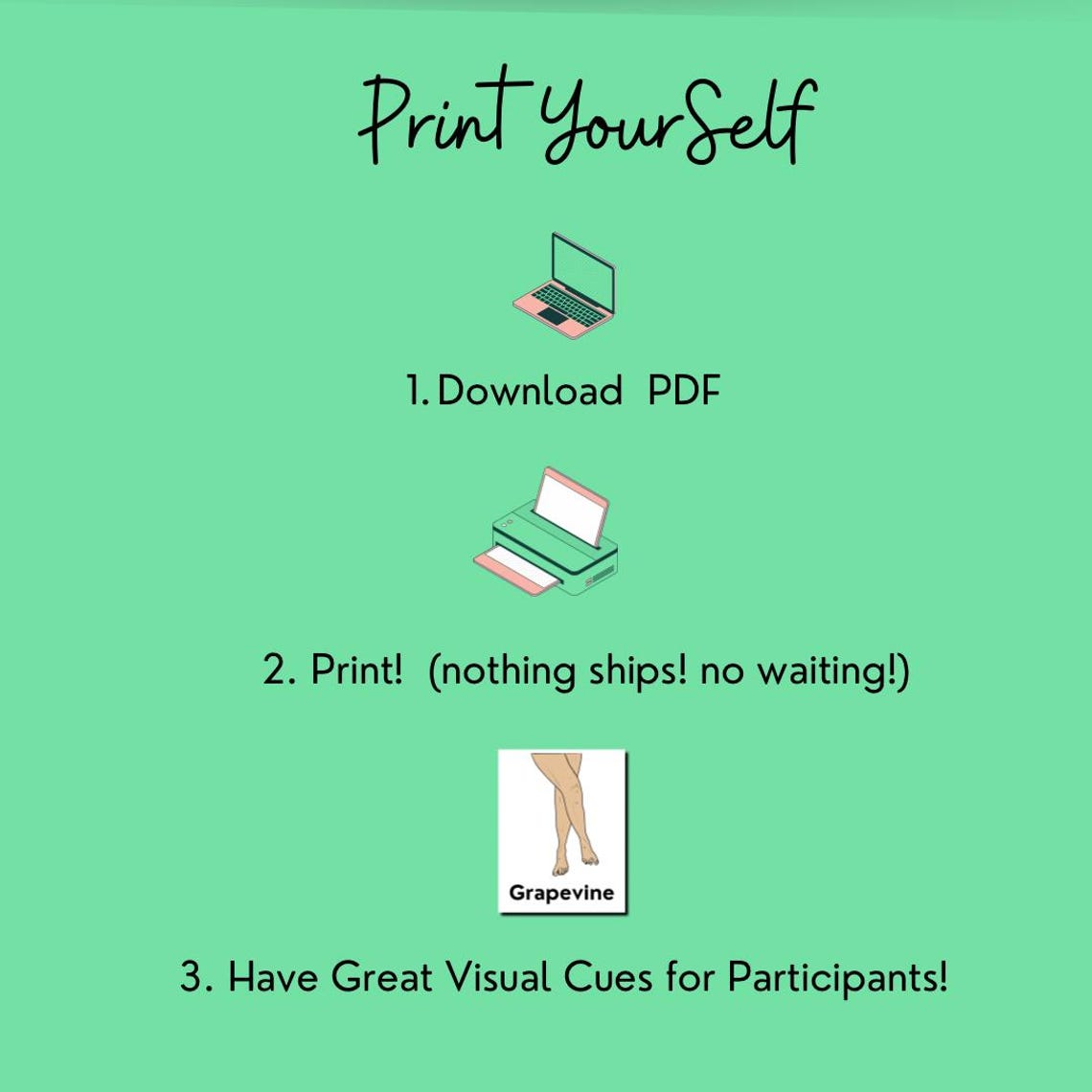 Water Walking Fitness Illustrations for Instructors, Gait Cue Cards for ...