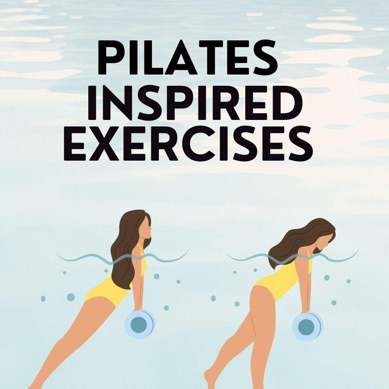 Pool Pilates Workout PDF, Water Aerobics Core Exercises, Pool Exercise ...
