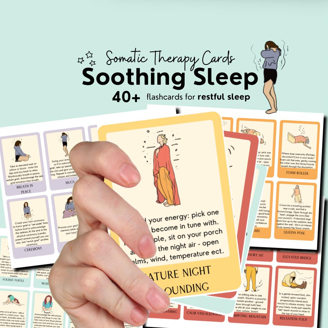 Somatic Therapy Cards, Somatic Exercise for Sleep, Somatic Yoga for ...