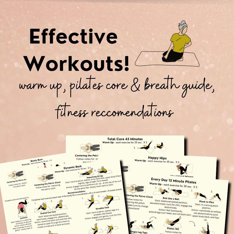 Pilates Workout, 30 Day Challenge for Women, Pilates for Beginner, Flat ...