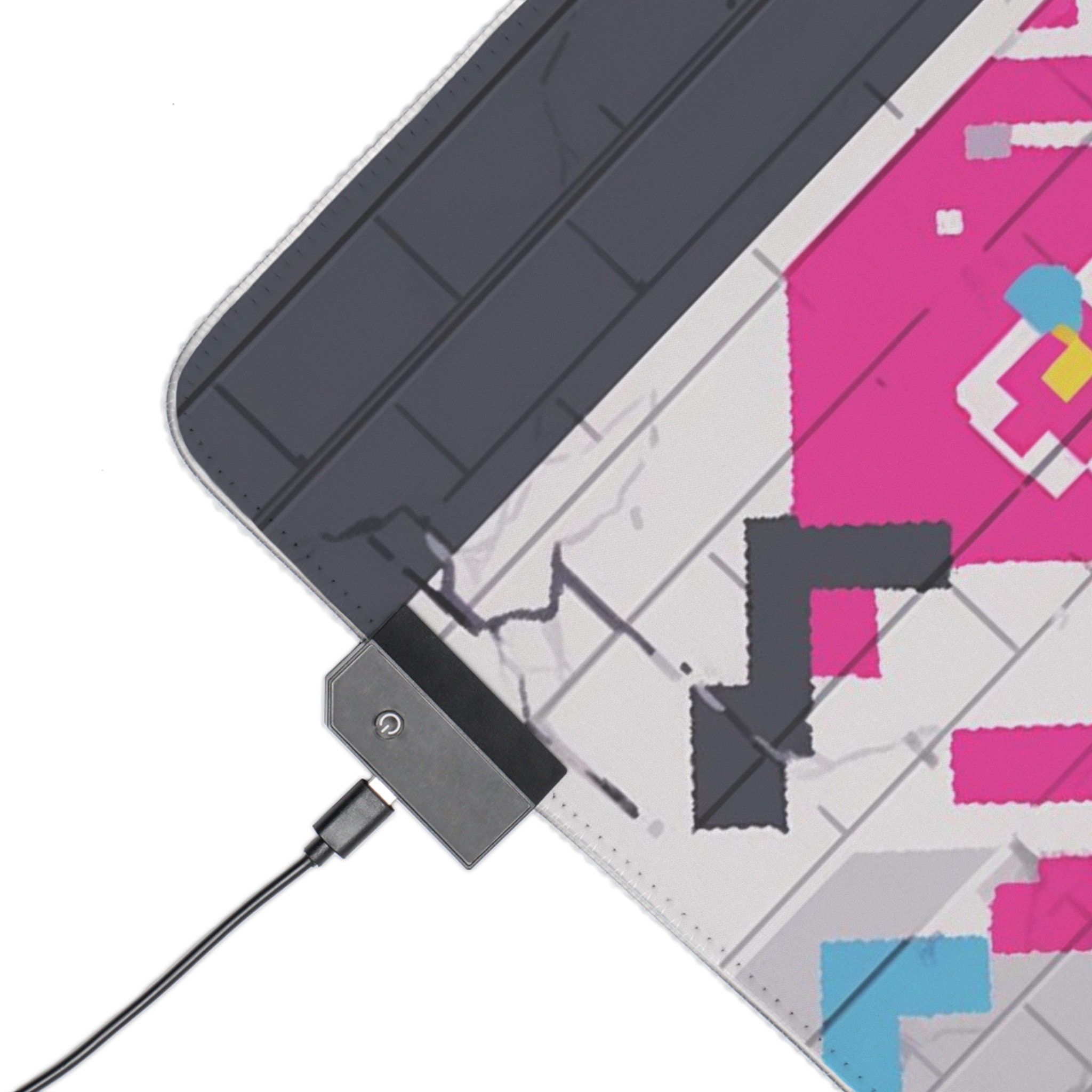 RGB Nightcore Graffiti Girl Gaming Mouse Pad - LED XXL Anime Desk Mat ...