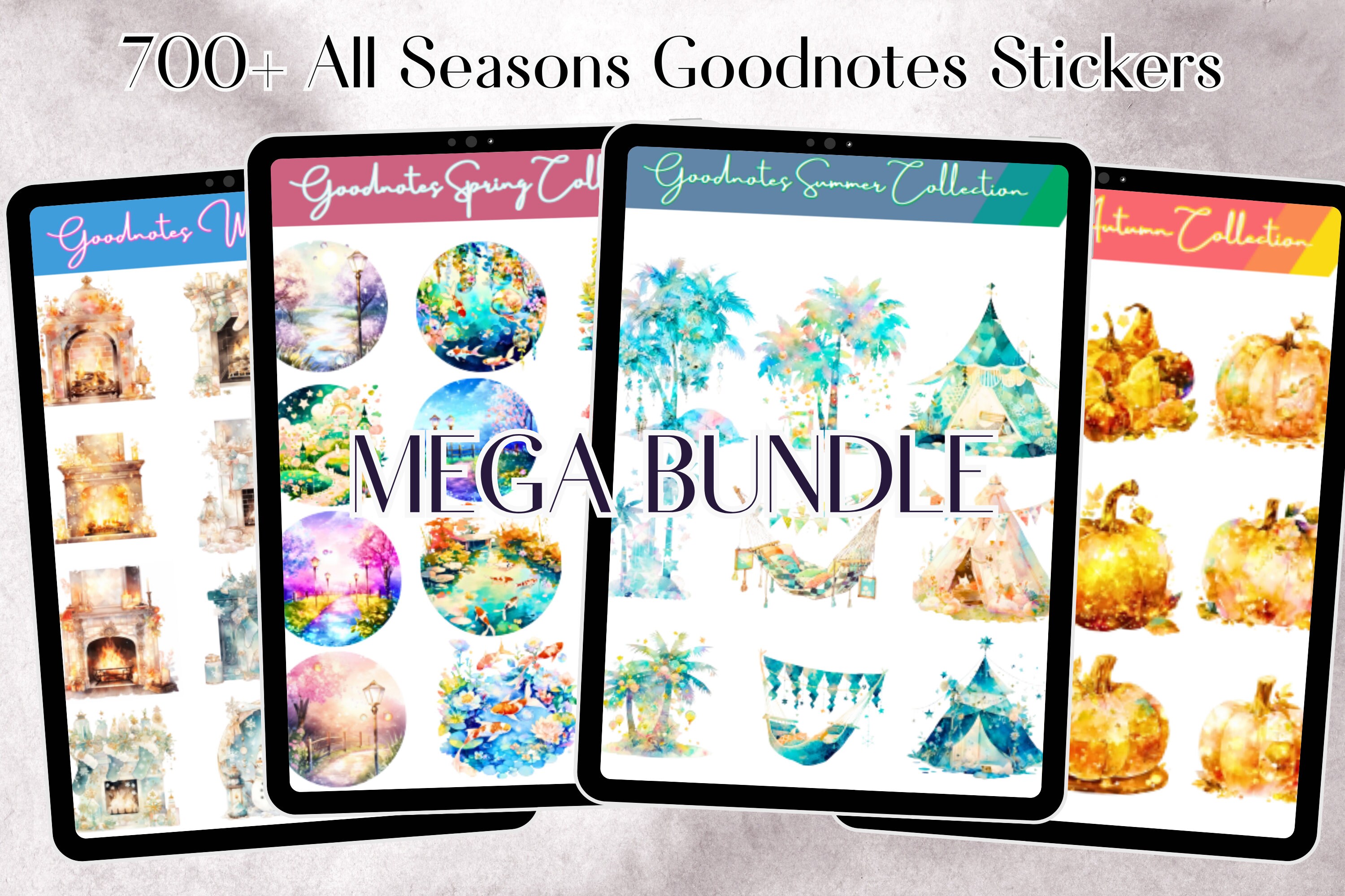 Goodnotes MEGA Sticker Bundle Goodnotes Planner Stickers - Etsy