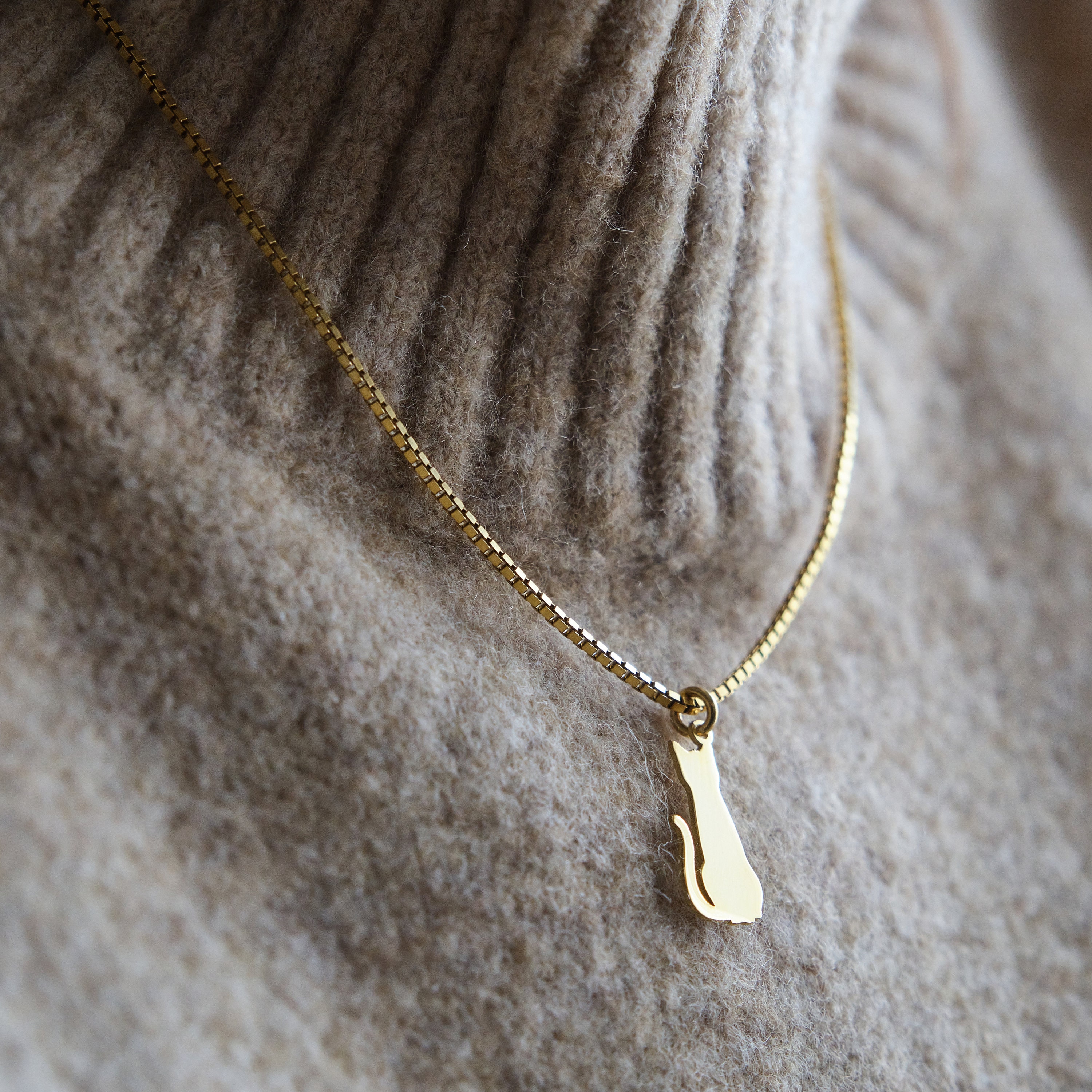 Dainty Cat Necklace Silver Cat Necklace Pet Charm Necklace Pet Memorial ...