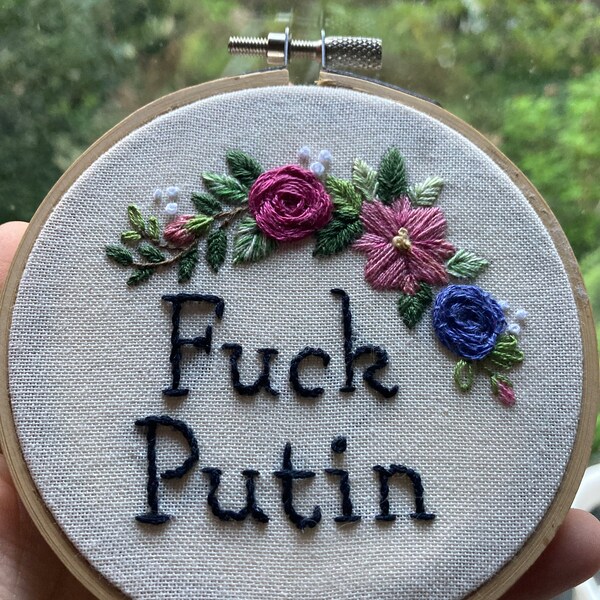 Political Embroidery - Etsy