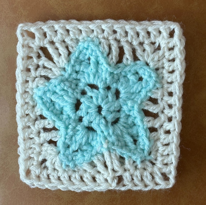 Crochet Star Granny Square Pattern - Etsy