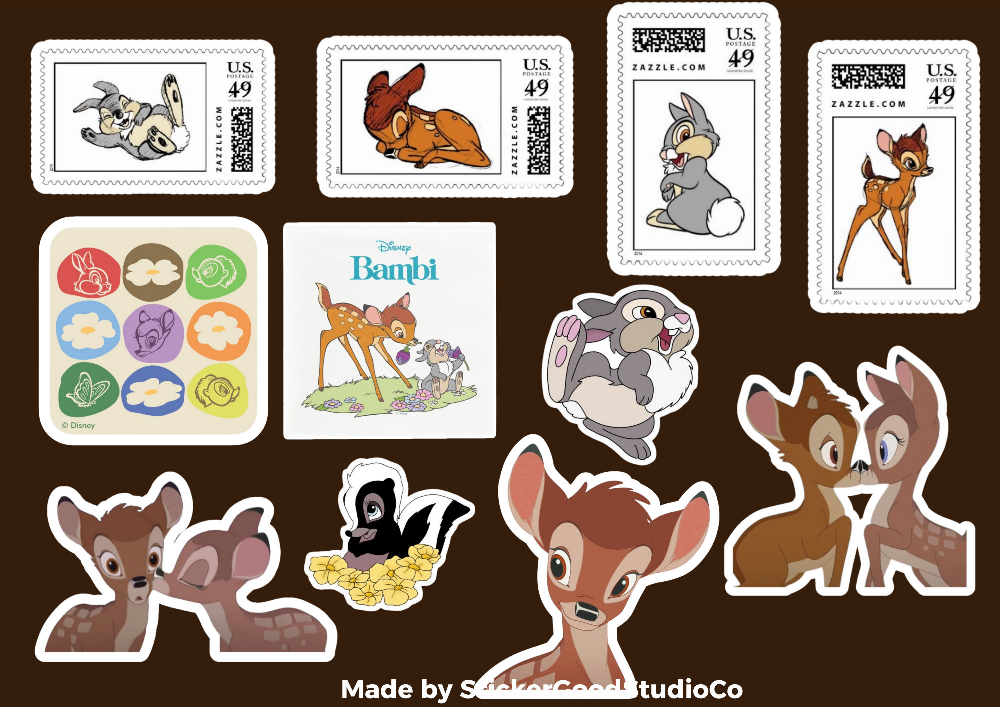 Bambi Png STICKER Bundle 100 Digital Sticker Packfor Notebook,ipad ...