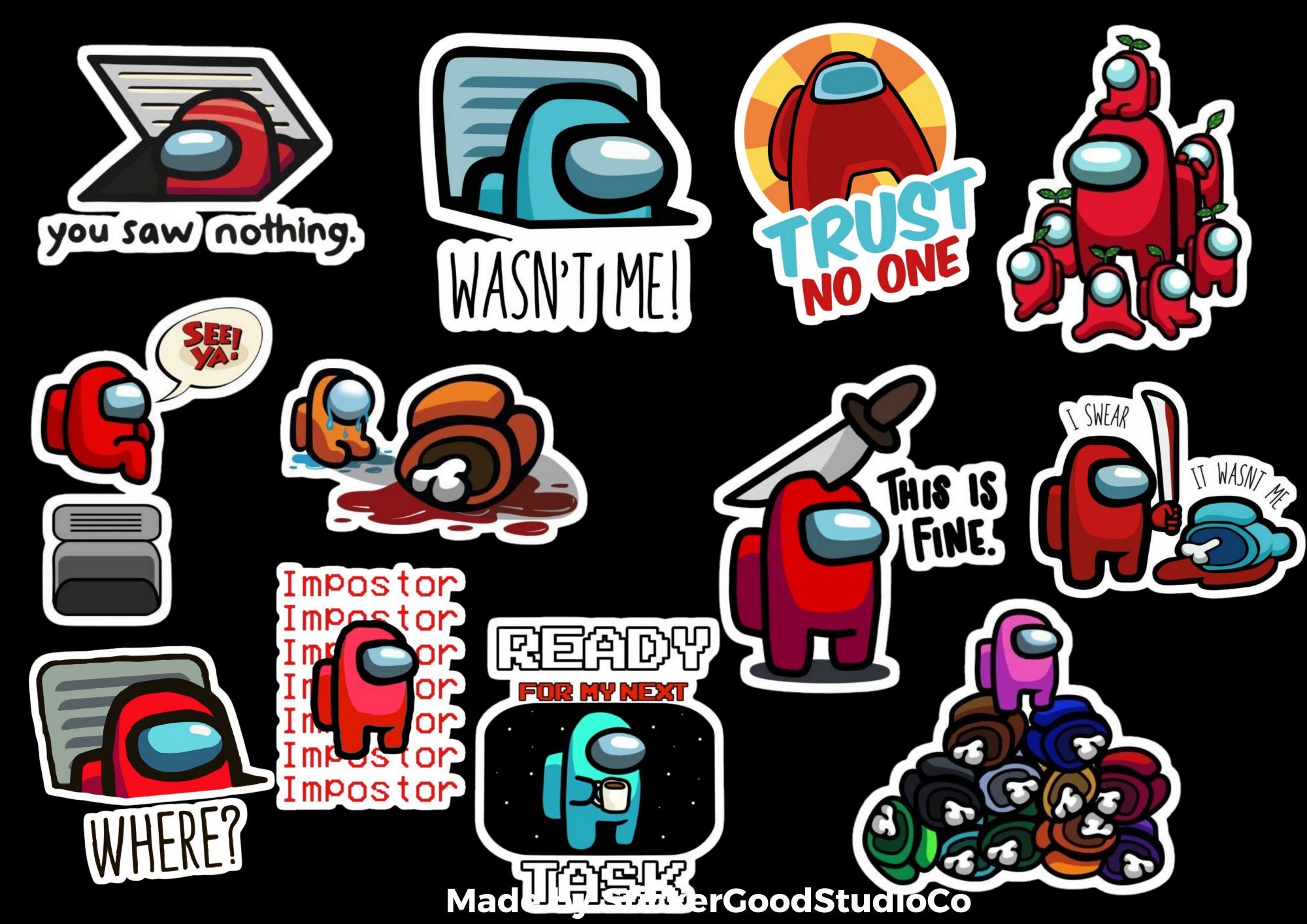 Gamer Stickers Png Bundle100 Digital Sticker Packfor Notebook,ipad ...