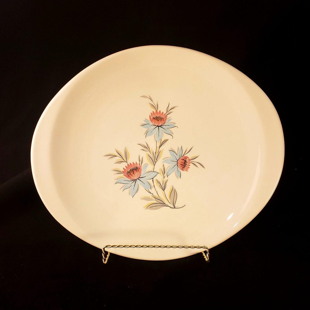 Steubenville Pottery Fairlane Pattern Large Oval Serving Platter 14 ...