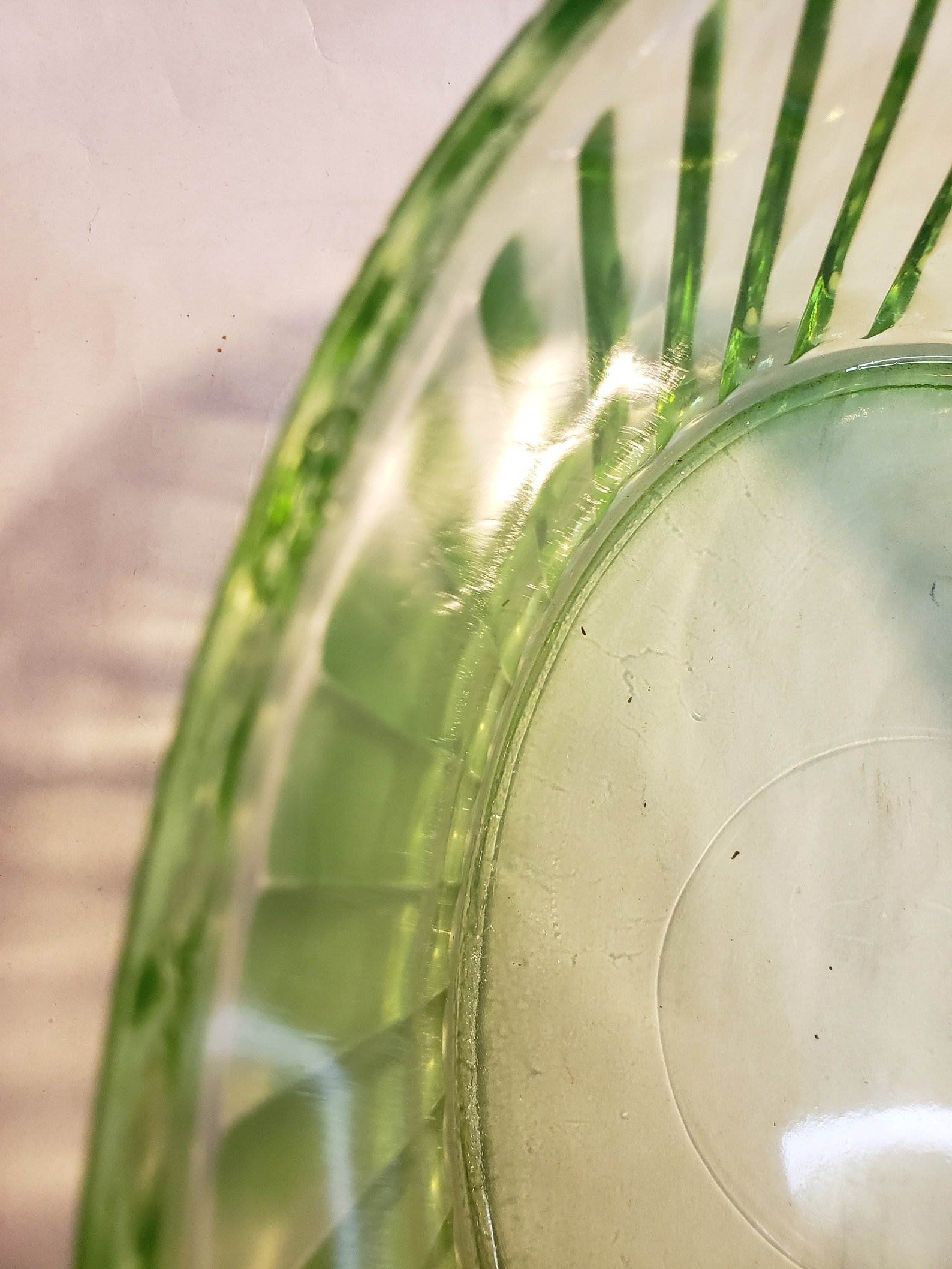 Uranium Glass Ribbed Covered Nesting Refrigerator Dishes Set - Etsy