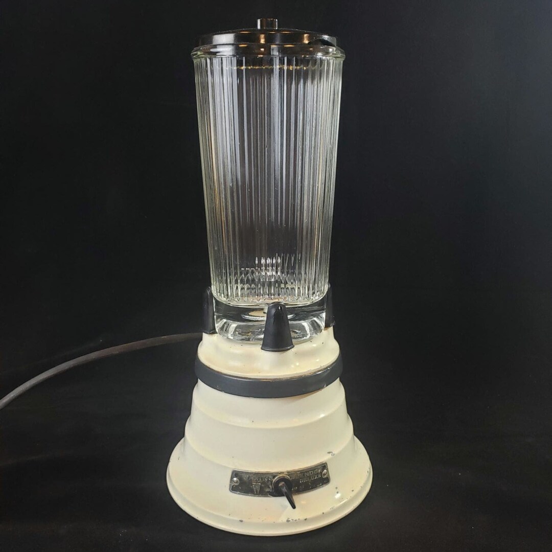 Vintage Waring Blender Deluxe 702BAW 5 Cup Cloverleaf Pyrex Pitcher ...