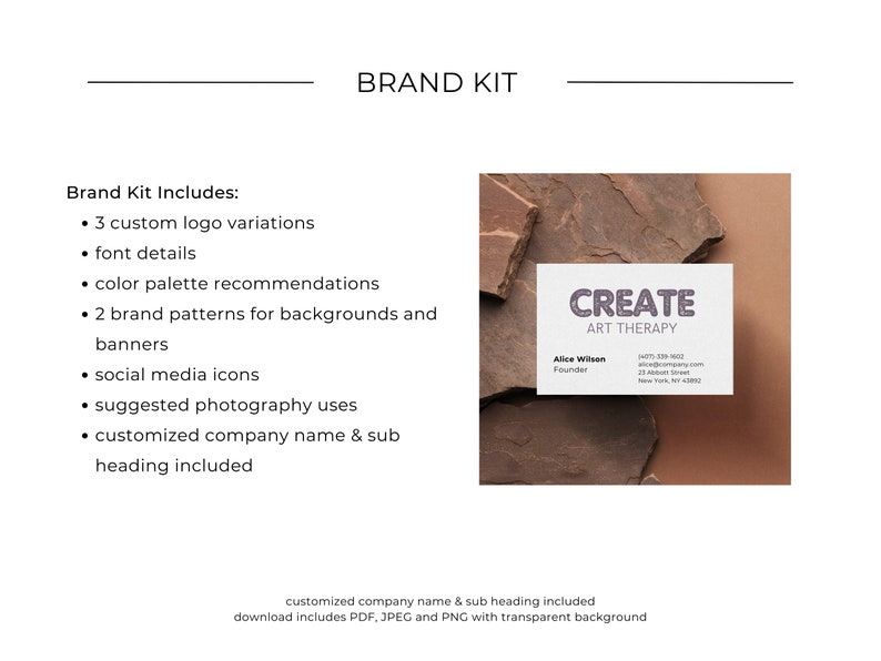 Premade Art Therapy Logo, Paint Splatter Brand, Small Business Logo ...