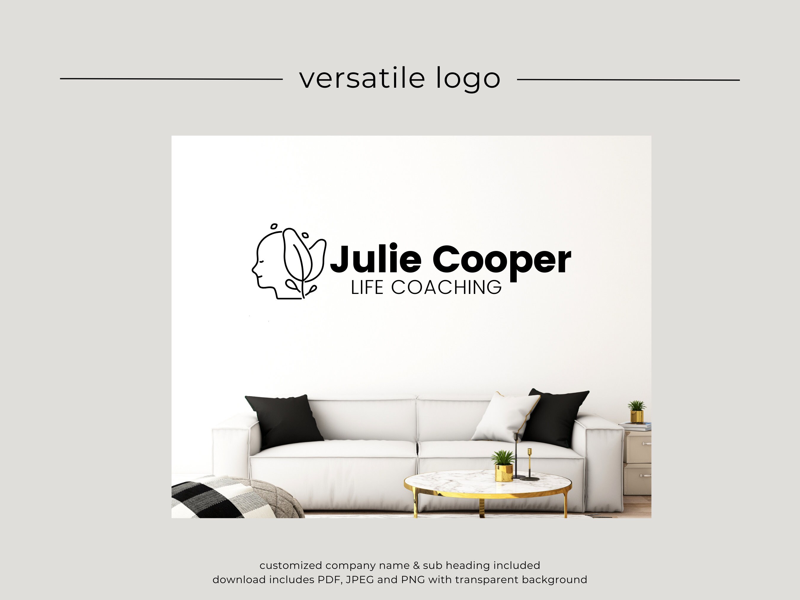 Minimal Psychology Logo for Life Coach or Therapist, 24 Hr ...