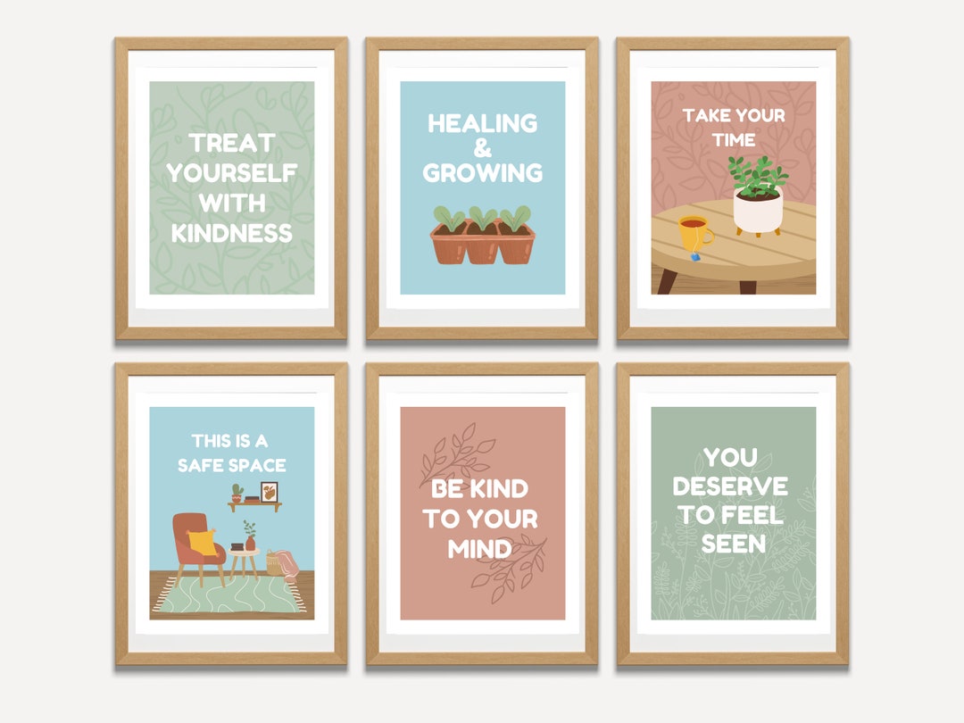 Therapist Office Printable Gallery Wall Art | 6 Posters Instant ...