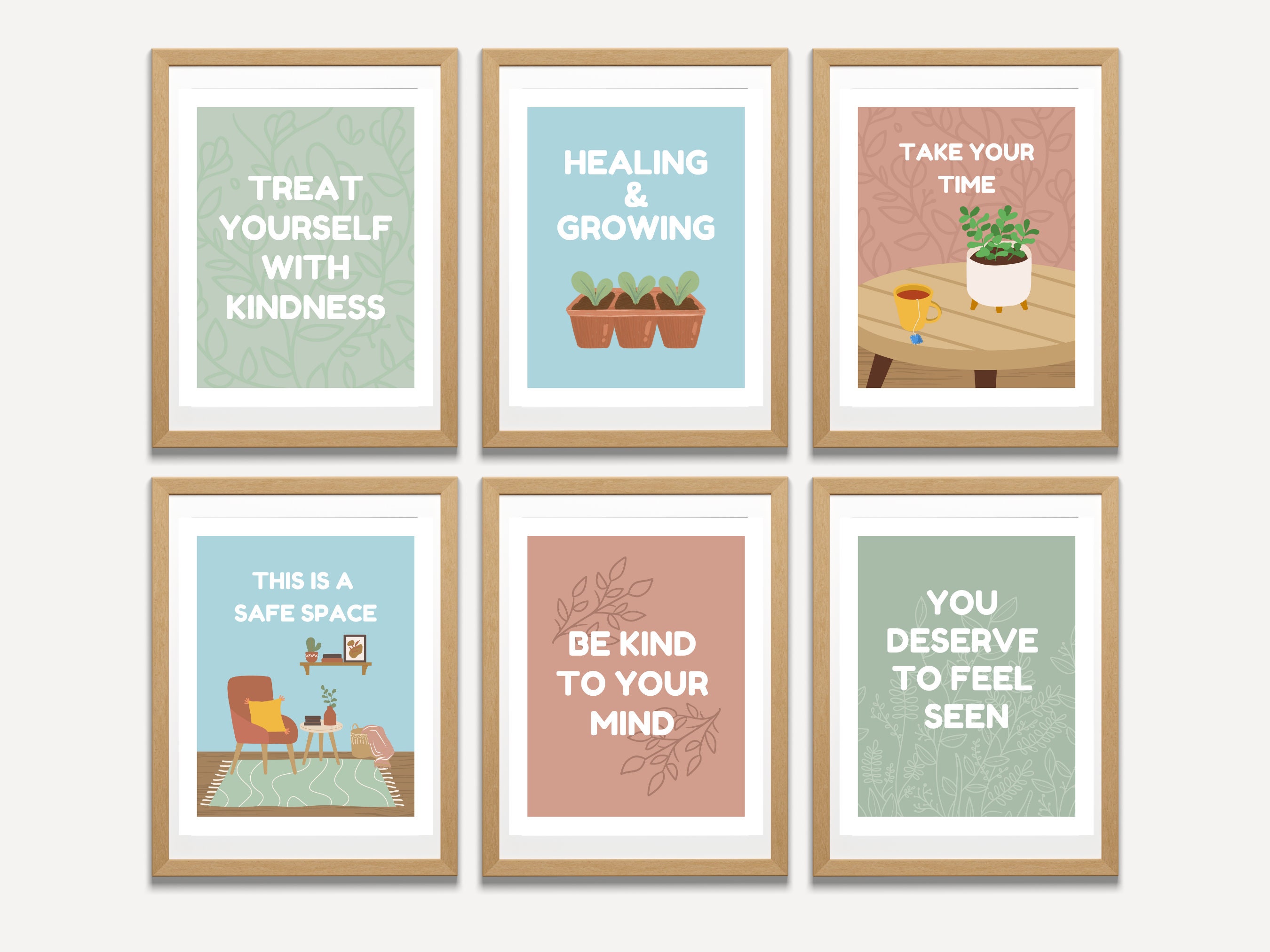 Therapist Office Printable Gallery Wall Art | 6 Posters Instant ...