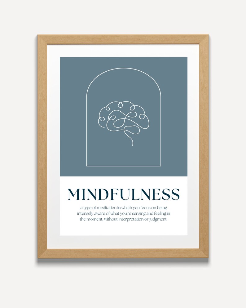 Mindfulness Printable Gallery Wall | 6 Poster Instant Download ...