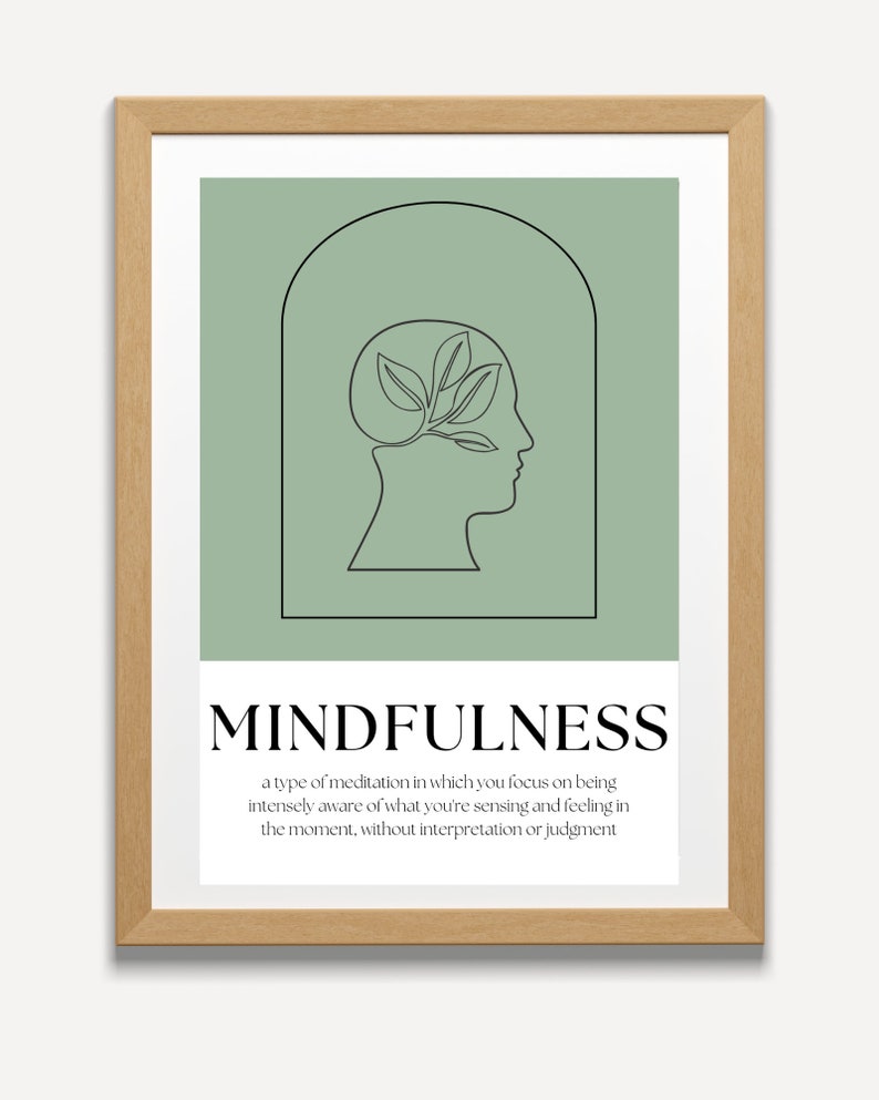 Mindfulness Printable Gallery Wall | 6 Poster Instant Download ...