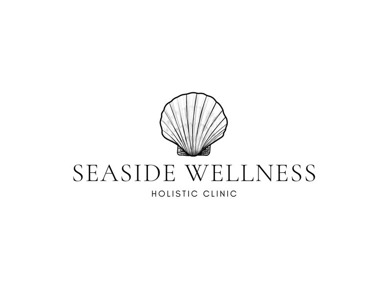 Premade Seashell Logo, Semi-custom Minimalist Logo, Coastal Logo, Sea ...