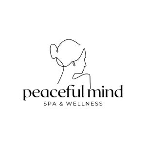 Minimal Woman Outline Feminine Logo | Pre-made Branding | Hair Logo ...