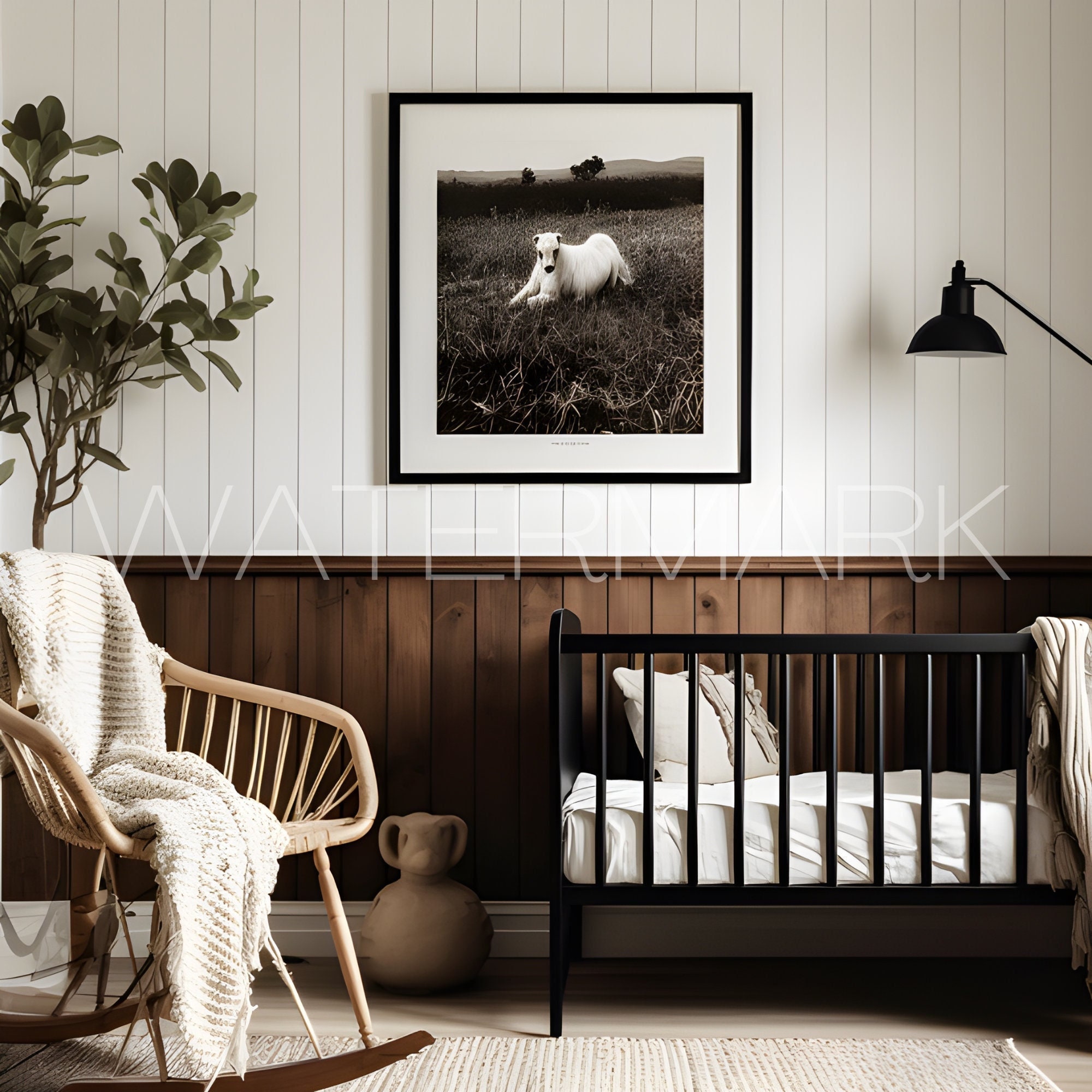 Nursery Mockup, Digital Art Mockup, Farmhouse Mockup, Farmhouse Nursery ...