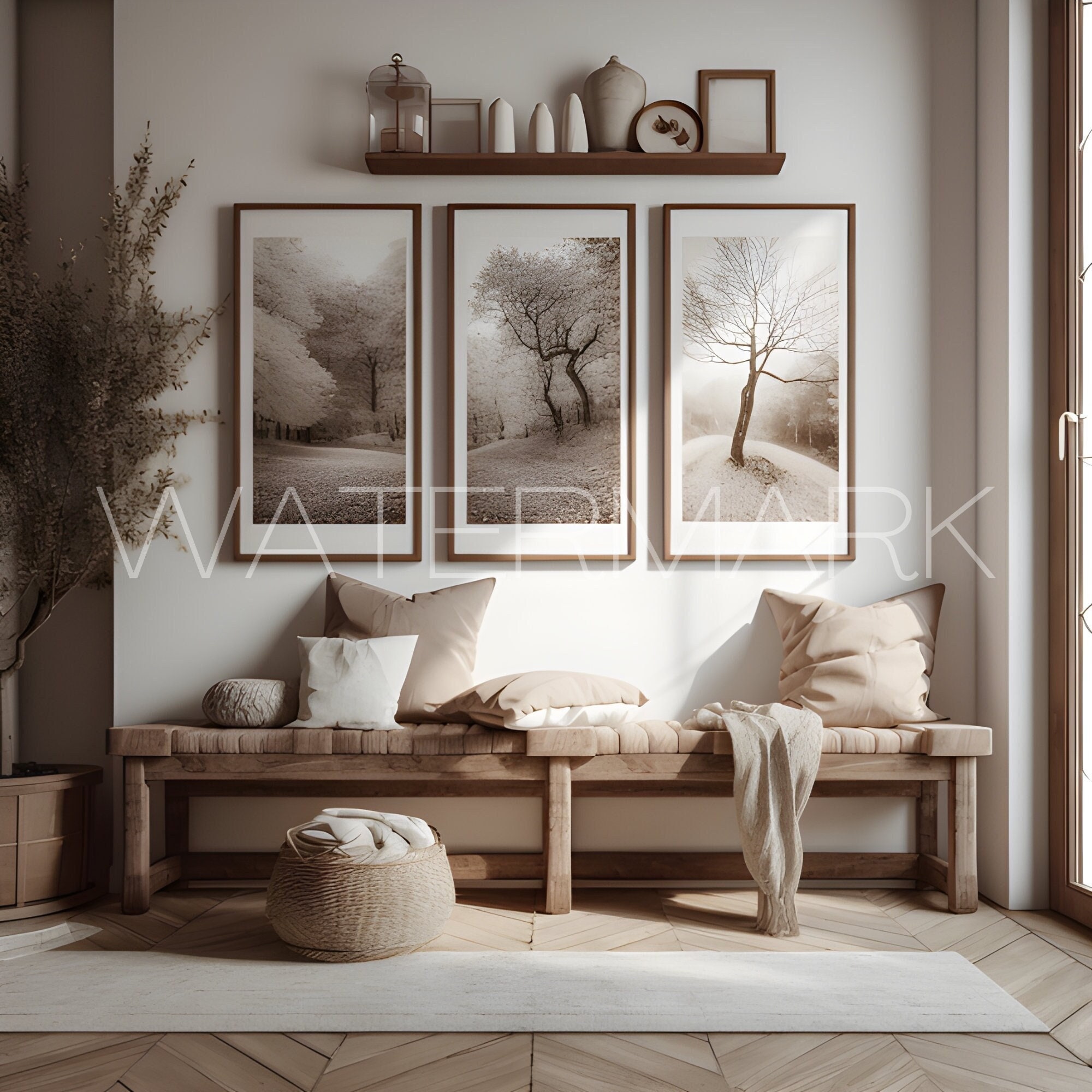 Boho Style Entryway Mockup Wall Art Mockup Boho Mockup - Etsy