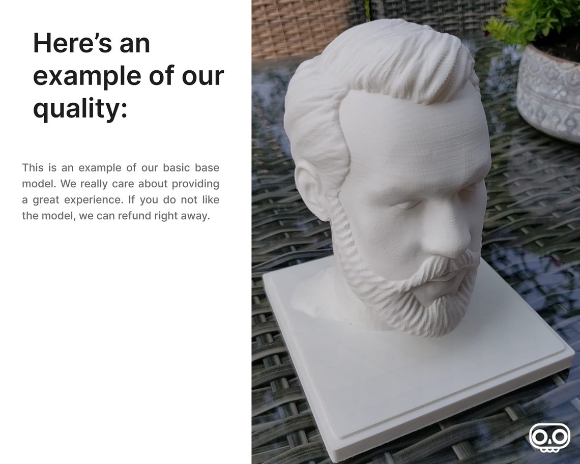 Custom 3D Printed Bride/groom Busts Figurines Statue Wedding - Etsy